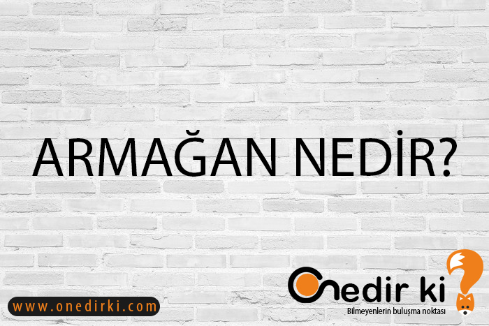 ARMAĞAN NEDİR? - Ne Demek - Zıt Anlamı - Eş Anlamı