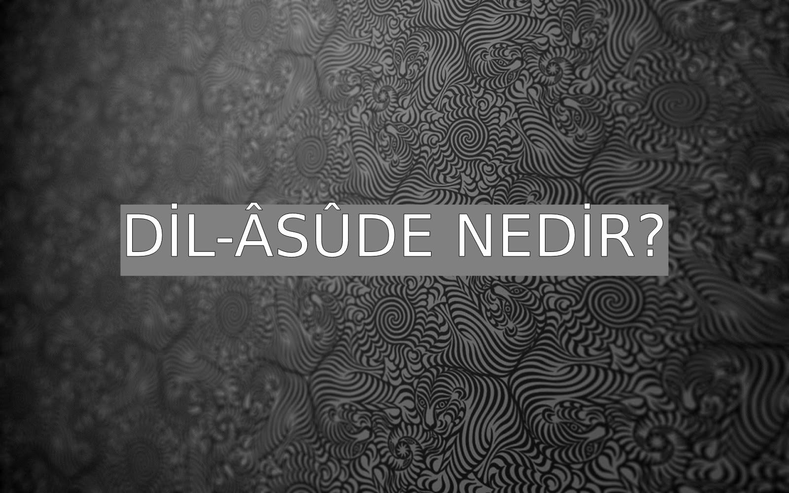 Dil-âsûde Nedir? - Ne Demek - Zıt Anlamı - Eş Anlamı
