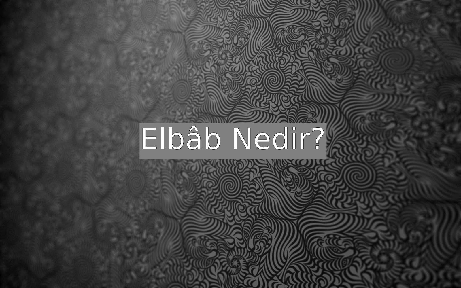 Elbâb Nedir? - Ne Demek - Zıt Anlamı - Eş Anlamı