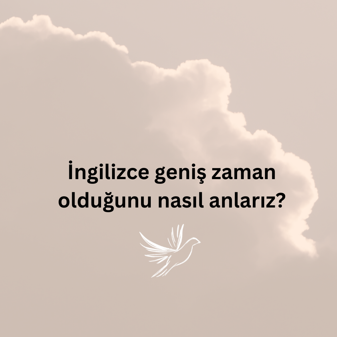 İngilizce geniş zaman olduğunu nasıl anlarız? | Kelime Bulucu-Kelimelik Bulucusu-Nedir Nedemek ...