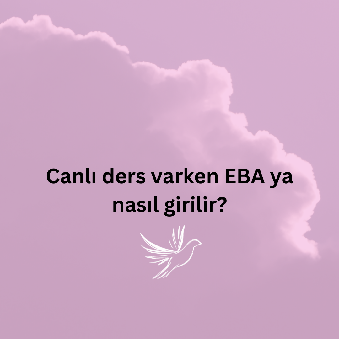 Canlı ders varken EBA ya nasıl girilir? | Kelime Bulucu-Kelimelik Bulucusu-Nedir Nedemek -Zıt ...