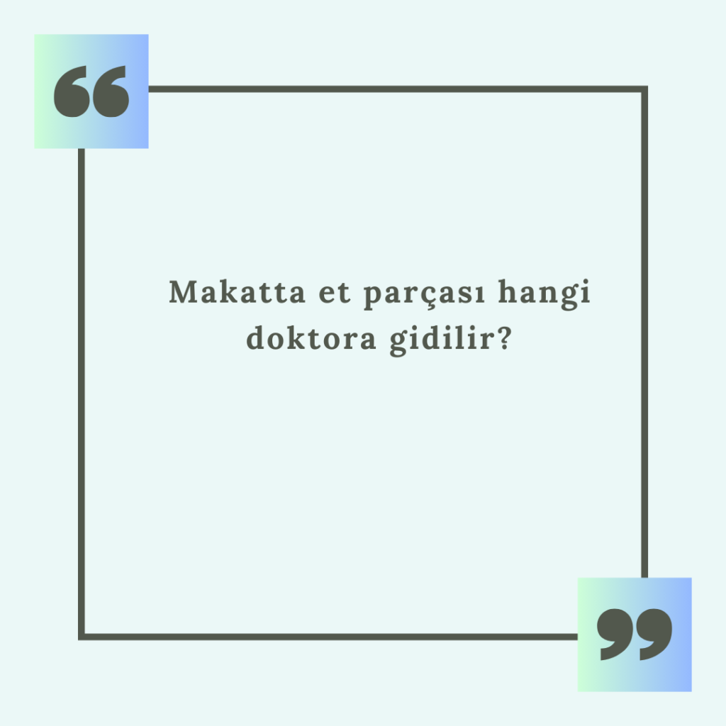Makatta et parçası hangi doktora gidilir? | Kelime Bulucu-Kelimelik ...