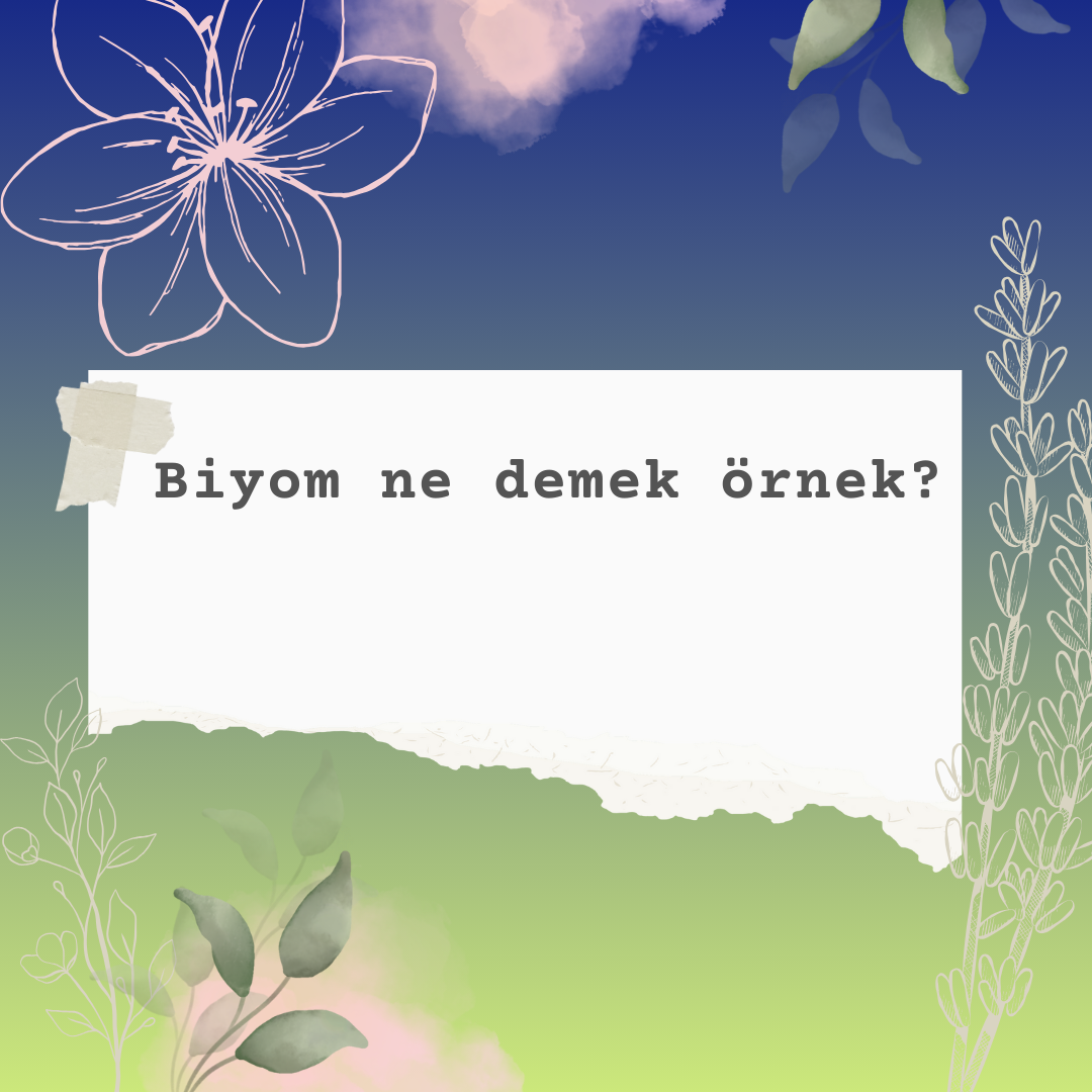 Biyom ne demek örnek? | Kelime Bulucu-Kelimelik Bulucusu-Nedir Nedemek -Zıt Anlamı-Eş Anlamı