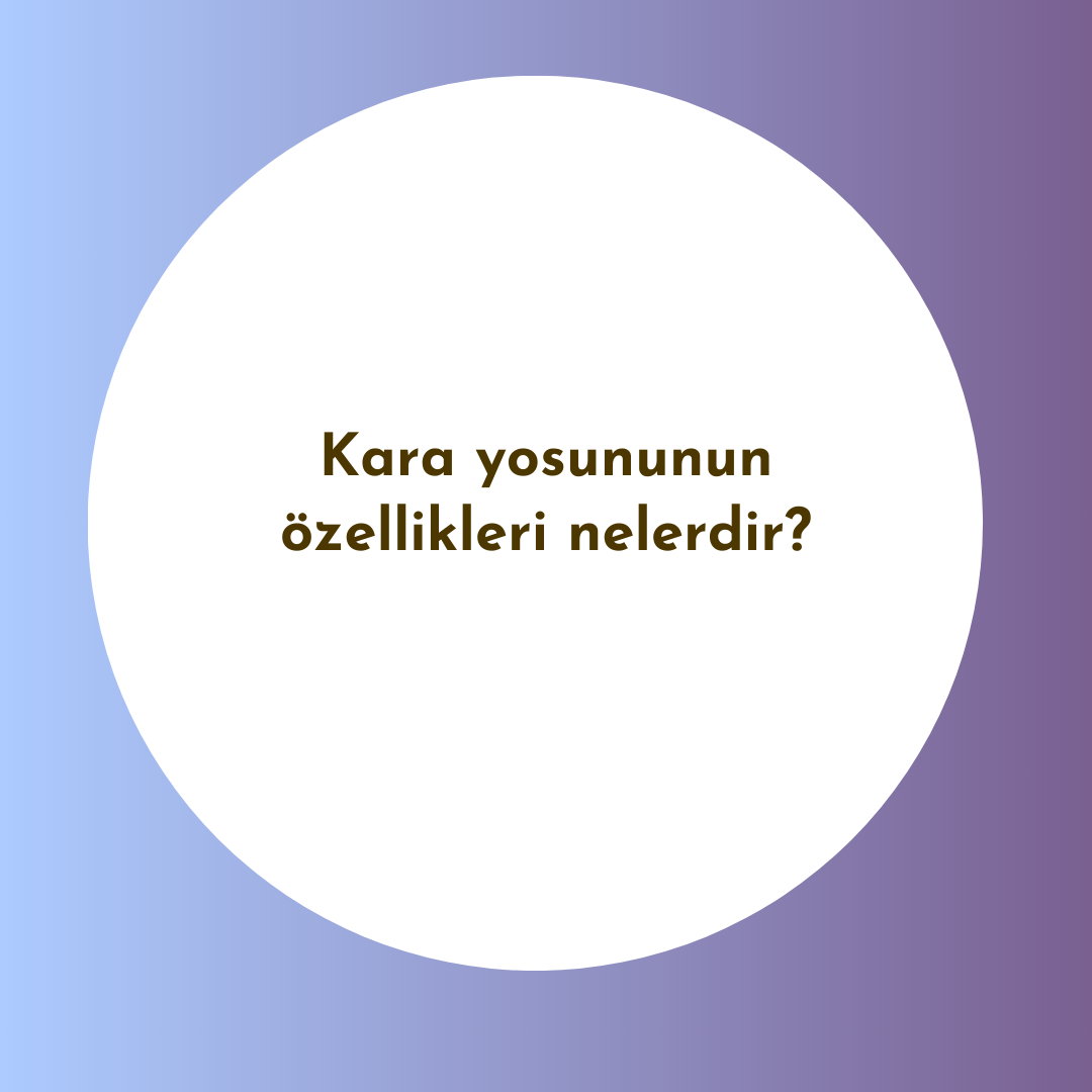 Kara yosununun özellikleri nelerdir? | Kelime Bulucu-Kelimelik Bulucusu-Nedir Nedemek -Zıt ...
